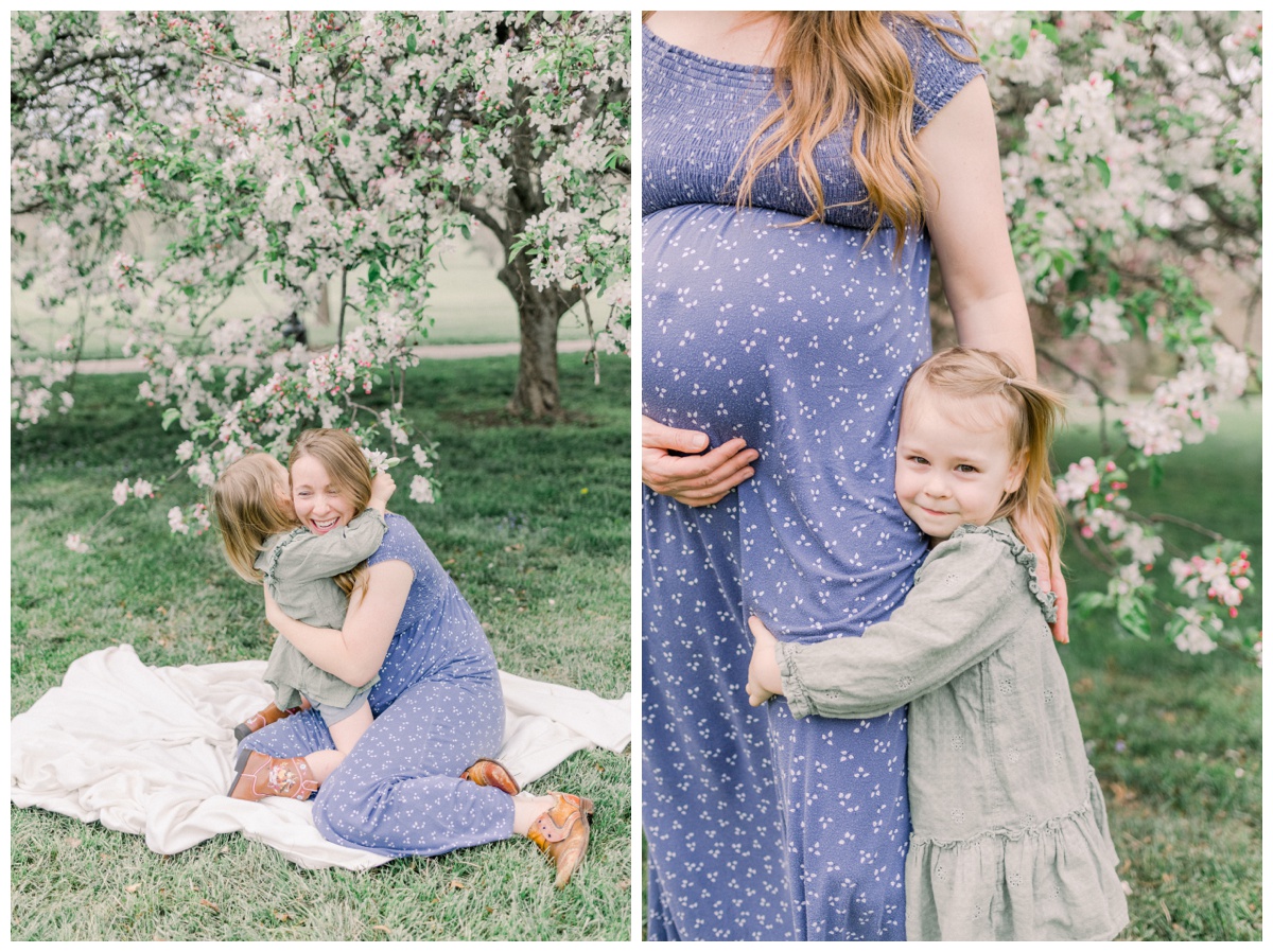 Mother and Daughter Spring Mini Maternity Session - Lacey Rene Studios